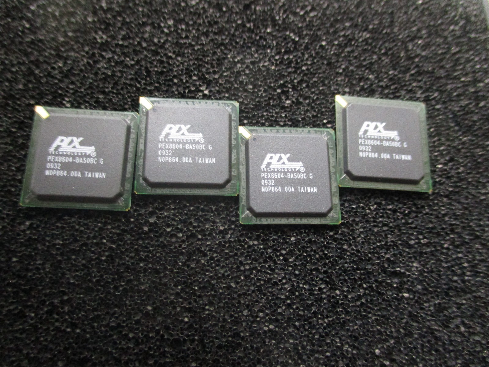 Lot of 4 PLX PEX8604-BA50BC G PCI Interface IC 4 lane 4 port Gen 2 PCIe ...