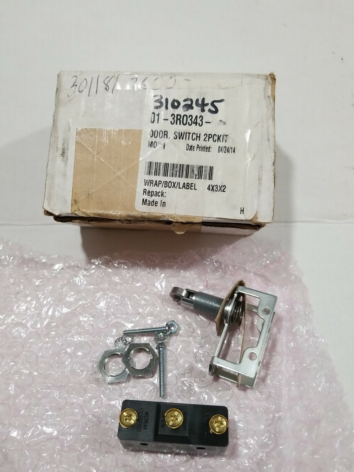 HOBART/ BAXTER/ BAKERS AID 01-3RO343 DOOR SWITCH 2PC KIT | eBay