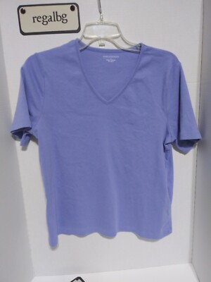 Appleseed's Women's Top Size Large Short Sleeve Round Neck Top | eBay