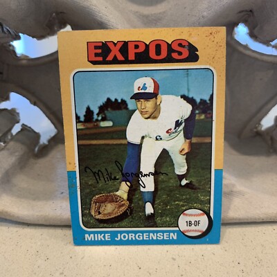 1975 Topps # 286 Mike Jorgensen Montreal Expos Baseball Card | eBay