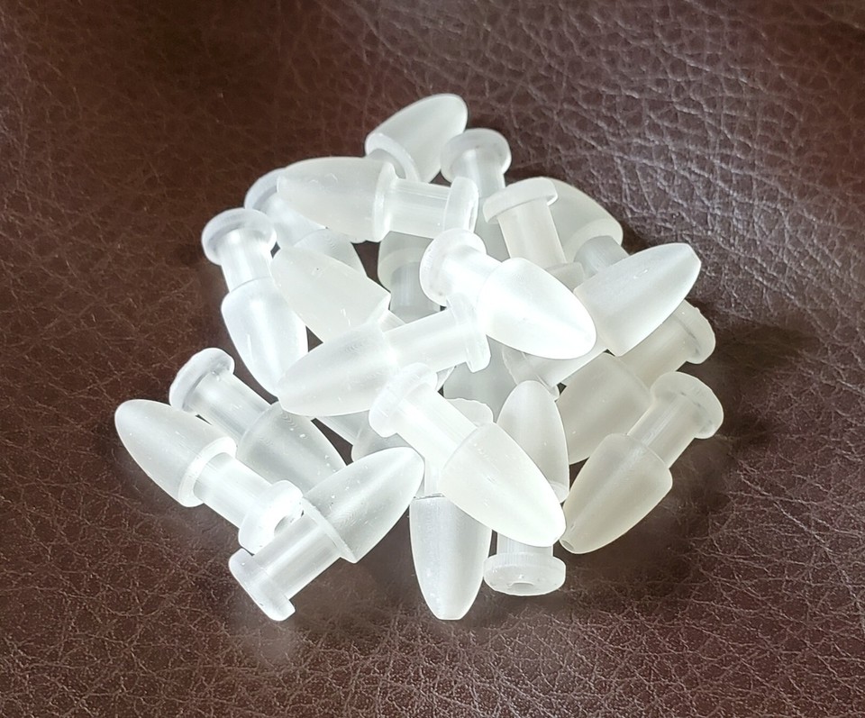 20pc - UV Trolling Fly Squid Octopus Insert Duster Hoochie Bullet Heads ...