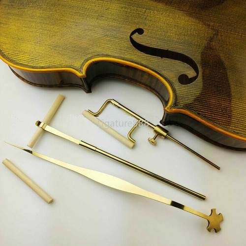Violin Luthier Tools Kit Set Sound Post Gauge Measurer & Retriever Clip ...