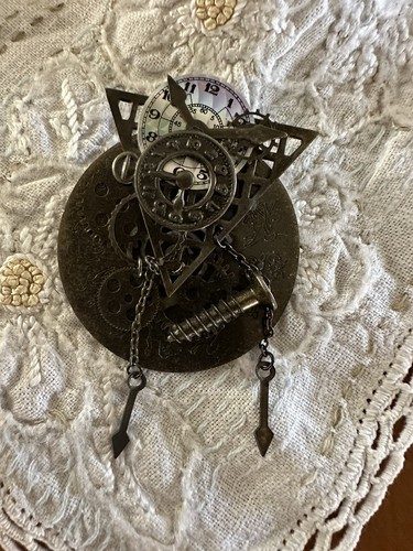 VINTAGE STEAMPUNK WATCH PART BROOCH PIN GOLD TONE WATCHMAKER | eBay