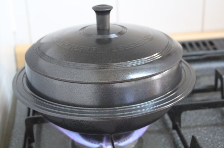 Korean Traditional Style Pot, "PN GAMASOT" Size 24cm Cook Rice with ...