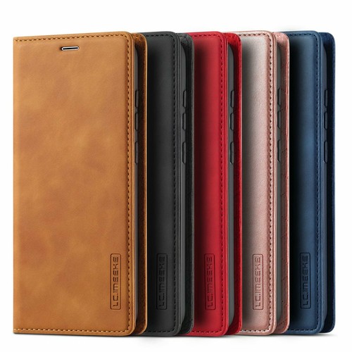 LC.imeeke Cell Phones Wallet Case Strong Magnetic Faux Leather Card ...