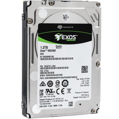 Seagate Exos 10E2400 ST1200MM0009 1.2TB 10K 2.5" 12Gbp/s Hard Drive | eBay