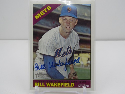 BILL WAKEFIELD 2015 TOPPS HERITAGE REAL ONE AUTOGRAPH AUTO- METS!! | eBay