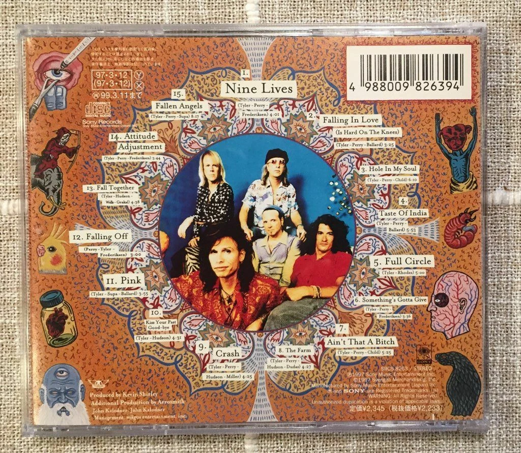 Aerosmith Nine Lives Album Art