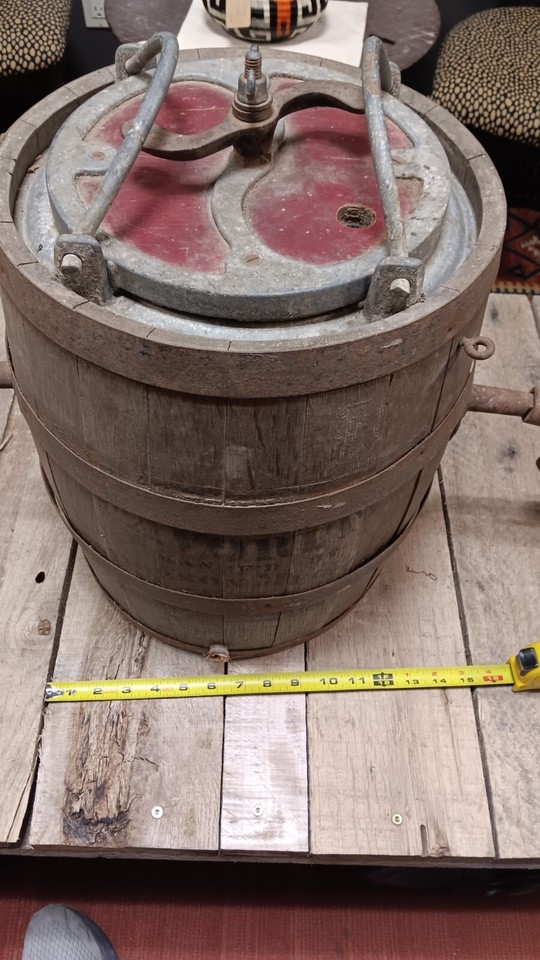 Vintage Dobson Favorite Rockford IL Wooden Barrel Butter Churn | eBay