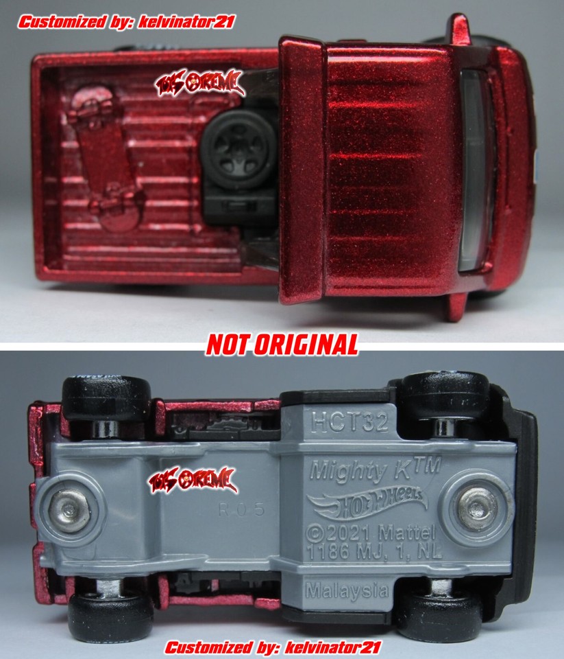 Hot Wheels CUSTOM 2023 Mighty K RED,JAPANESE RYU ASADA LETTERING,US ...