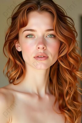 Redhead Curvy Girl Model Photo Risque 4x6 Art Print A12829 | eBay