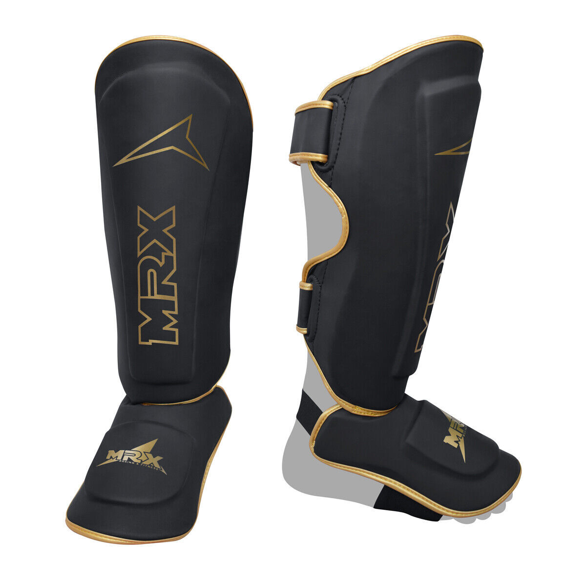 MMA Leg Foot Guards Muay Thai Shin Instep Pads Kick Boxing Guard ...