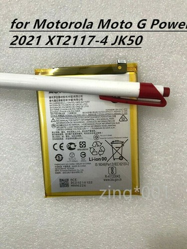 5000mAH Battery for Motorola Moto G Power 2021 XT2117-4 JK50 Battery ...