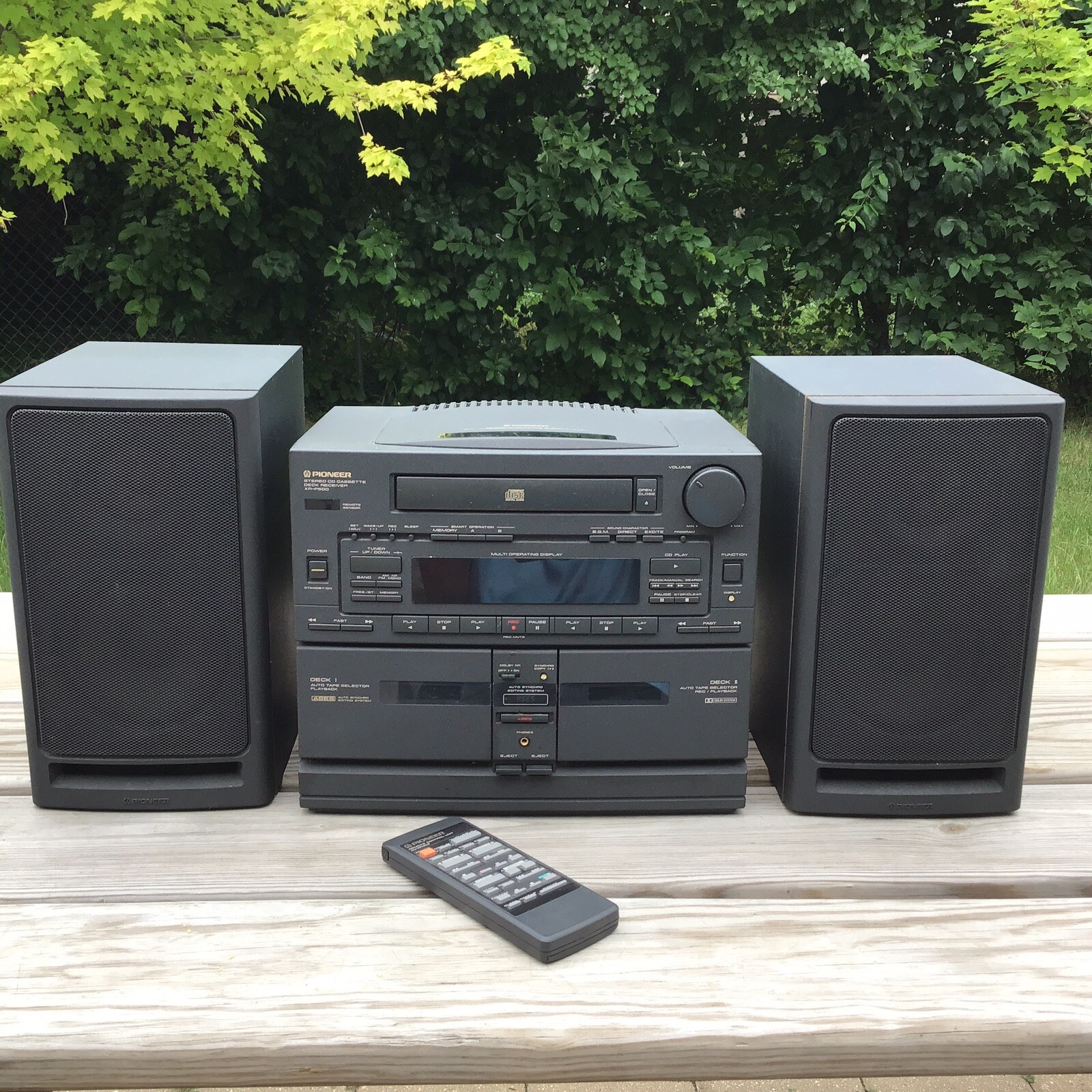 Pioneer Mini Stereo System AM FM Dual Cassette Audio XR-P500 - CD DOES ...