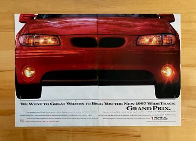 1996 Print Ad 1997 Pontiac Grand Prix Wide Track | eBay