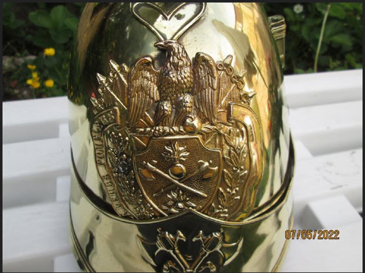 1800s French Cuirassier Dragoon Cavalry Helmet Firefighter Sapeur ...