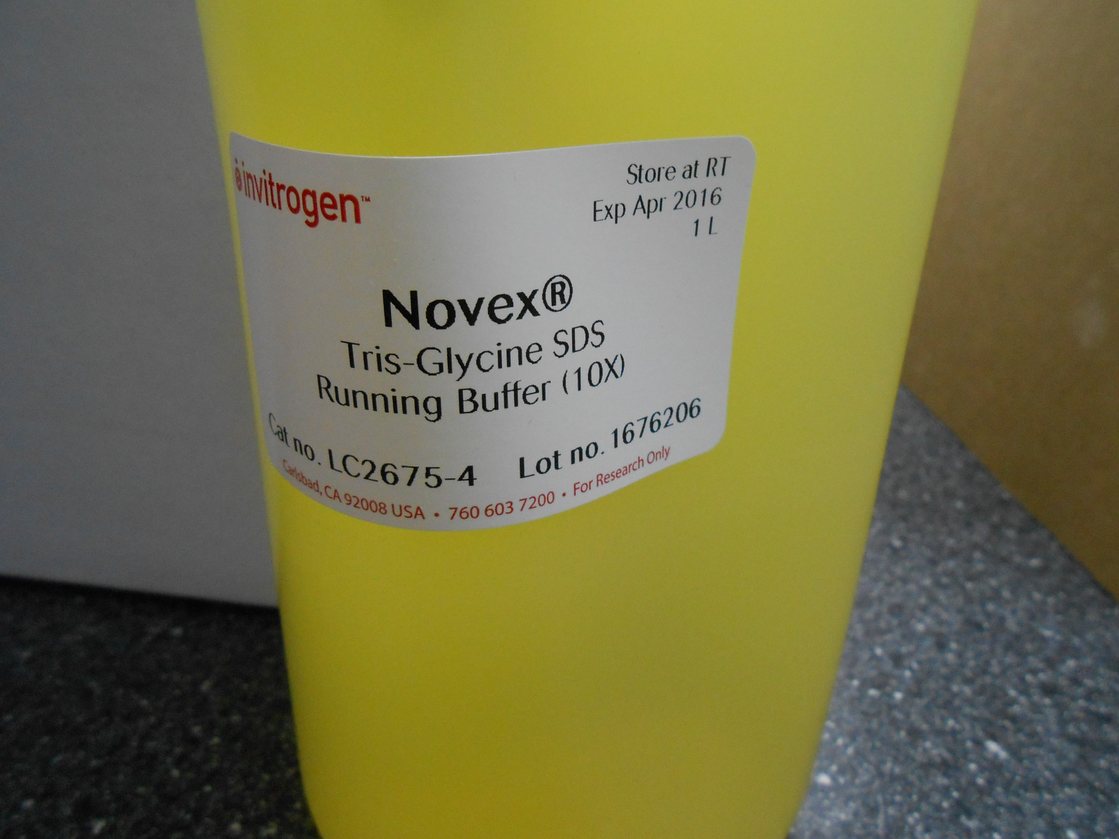 NOVEX LC2675-4 TRIS-GLYCINE SDS RUNNING BUFFER (10X) 4 X 1L | eBay