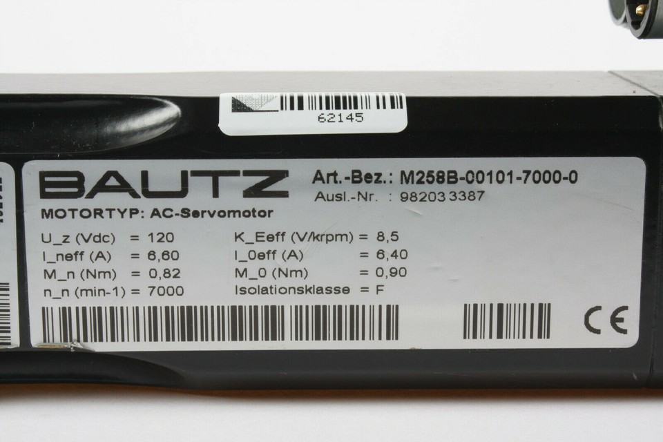 Bautz AC Servo Motor M258B-00101-7000-0 geprüft #62145 | eBay