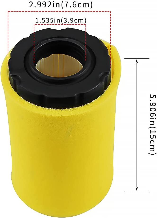 2PK Air Filter & Pre Filter for Briggs & Stratton 20-21HP Engine 793569 ...