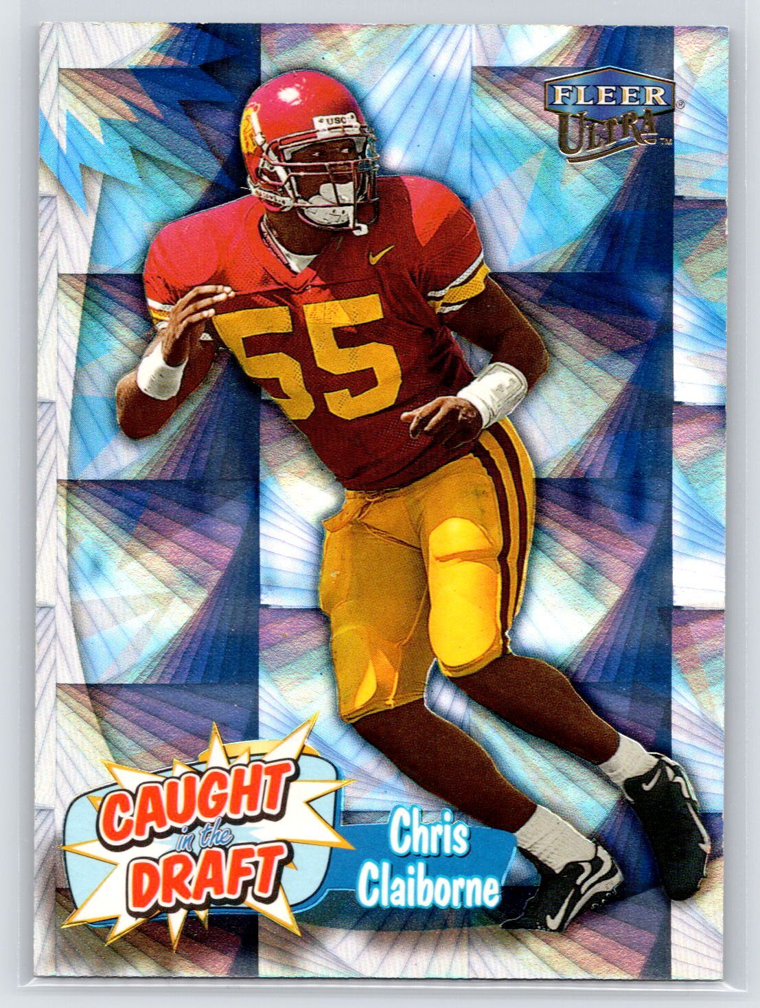 Chris Claiborne 1999 Ultra Caught in the Draft #3 CD Detroit Lions | eBay