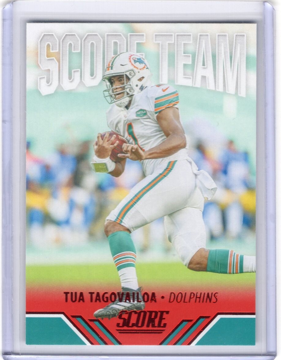 TUA TAGOVAILOA 2021 Score SCORE TEAM RED PARALLEL #ST21 - DOLPHINS | eBay