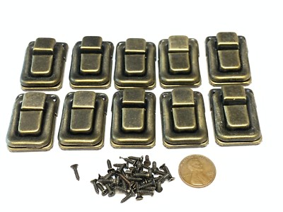 10 Piece BXR vintage style small box hardware lock latch box latches ...