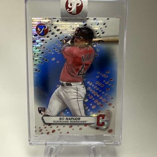 2023 Topps Pristine Bo Naylor Blue Rookie 03/75. Cleveland Guardians ...
