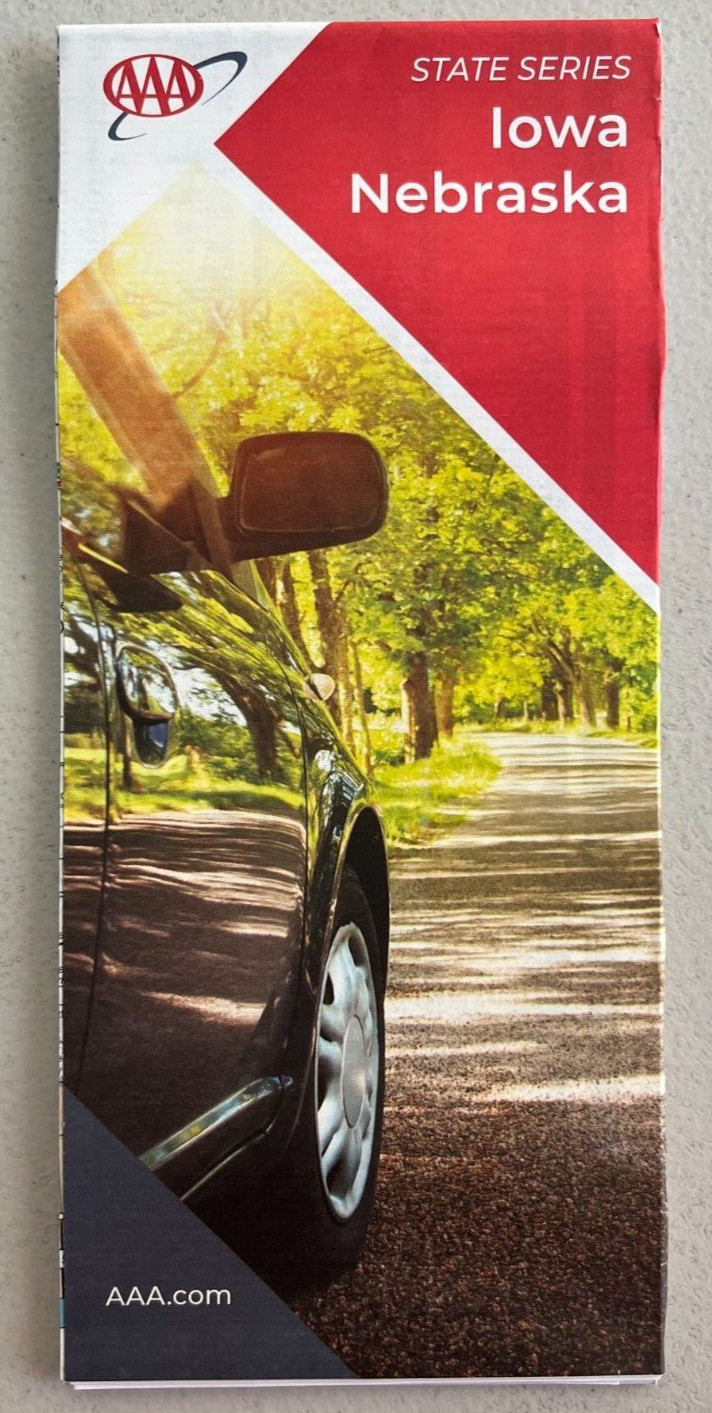 New AAA IOWA – NEBRASKA STATE ROAD MAP Highway Tour IA/NE NEWEST 2022 ...