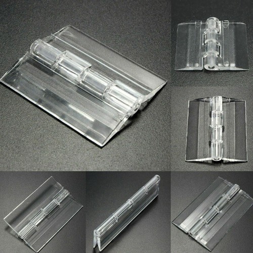 20pcs Clear Acrylic Mini Plastic Folding Hinges Cabinet Drawer Box ...