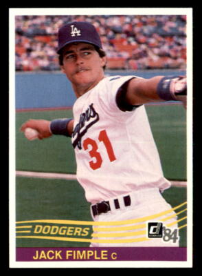 1984 Donruss #372 Jack Fimple Set Break | eBay