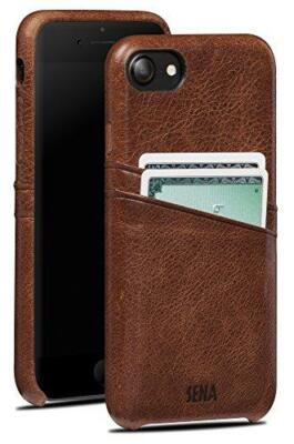Thin Snap On Genuine Leather Wrapped Case for New iPhone SE 2020 ...