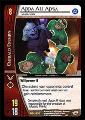 VS System: Appa Ali Apsa, Mad God [Played] DC Green Lantern Corps TCG ...