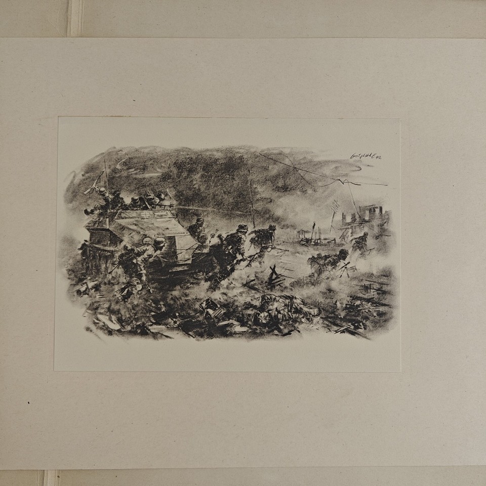 German WWII WW2 Frontline Artwork Portfolio Set PANZERGRENADIERE by ...