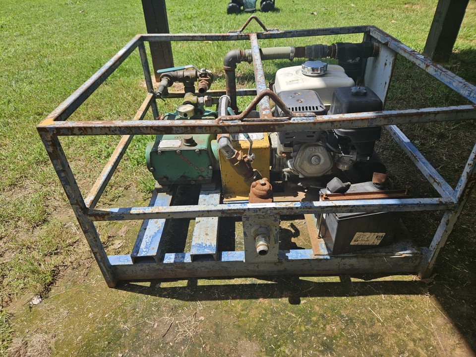 Myer CX20-10AV, Sewer Jetter Triplex Pump Skid, Gas Engine, Electric ...