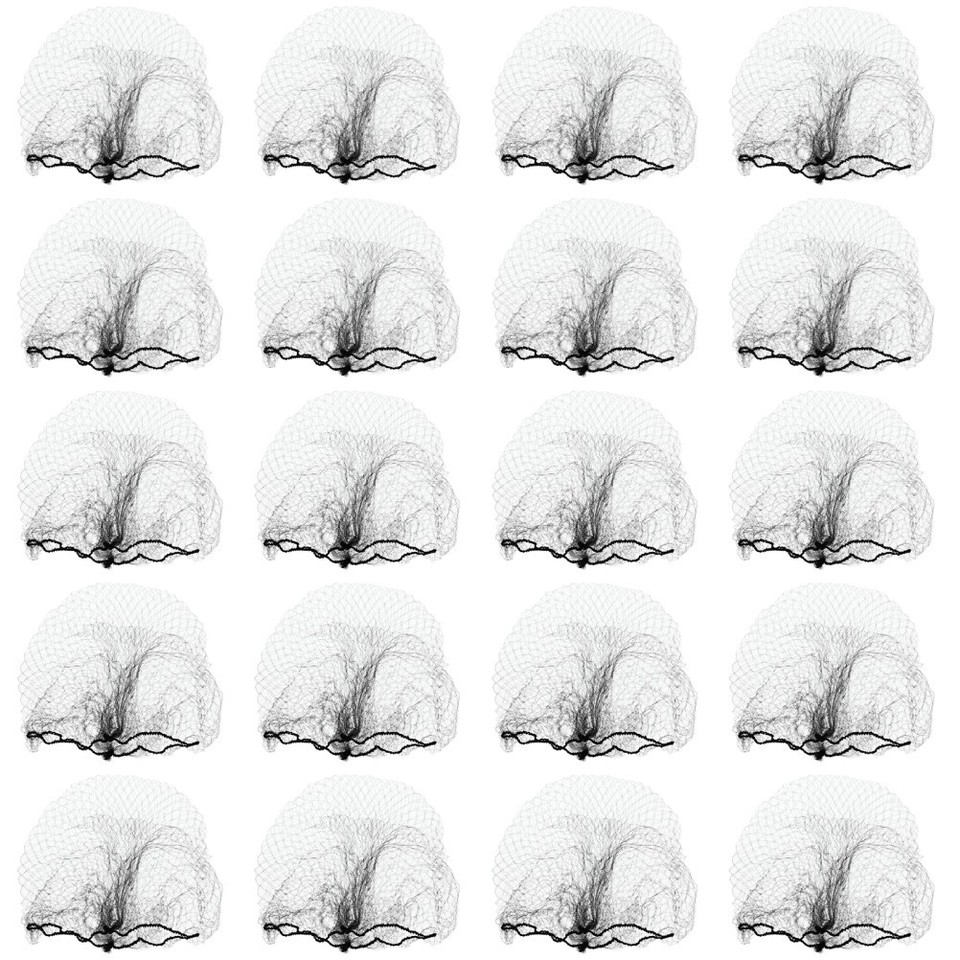 100pcs black hair nets food service hair net for wig hair nets bun net ...
