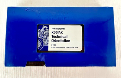 Yamaha 1999 YFM400FWAM Kodiak Technical Orientation VHS *New Sealed | eBay