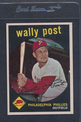 1959 Topps #398 Wally Post Phillies NM *5212 | eBay