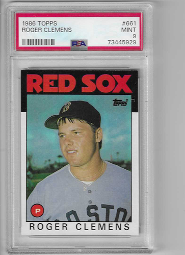 1986 Topps Roger Clemens #661 PSA 9 Mint Baseball Card. | eBay