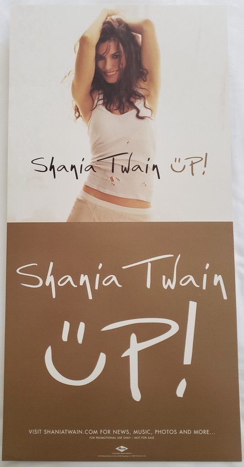 Shania Twain Up! RARE '02 Record Label Promo Poster Flat 12x24 ...