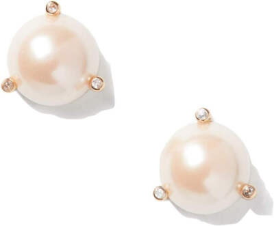 Kate Spade Rise and Shine Pearl Studs (Rose Gold/Blush) | eBay