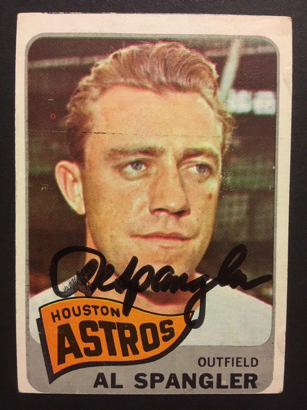 Al Spangler Astros Signed 1965 Topps Baseball Card #164 Auto Autograph ...