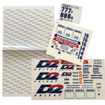 Decal Sheet 1:10 AMG Mercedes D2 Sticker Replacement Part Kyosho LZ-800 ...