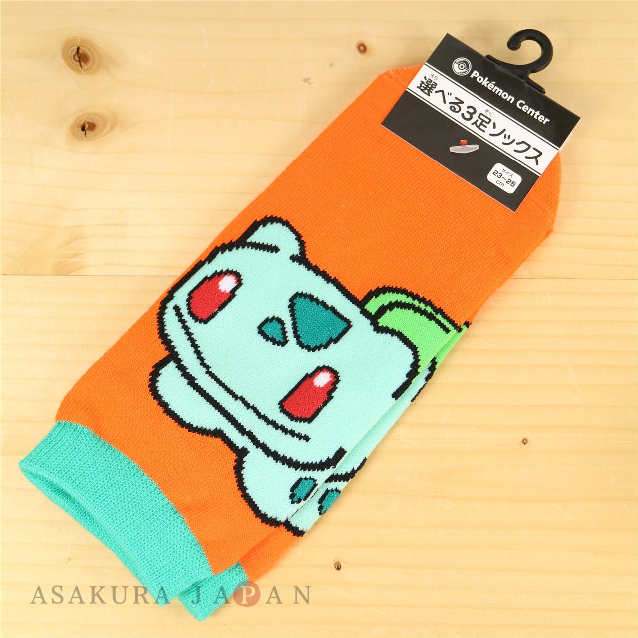 Pokemon Center Original POKEMON DOLLS Bulbasaur Socks Women 23 - 25 cm ...