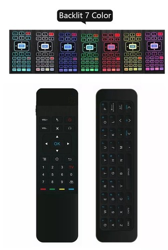 Backlit Wireless Keyboard 2.4G Air Mouse Keypad Remote Control for HDTV ...
