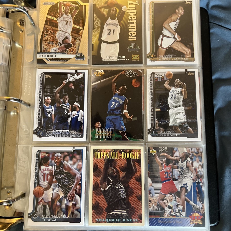 NBA Basketball 279 Card Lot & Binder Rookies, Star, Inserts Kevin ...
