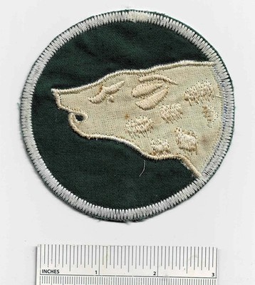 Large WW2 TIMBERWOLF 104th INFANTRY Div US Army Shoulder Patch Cloth ...