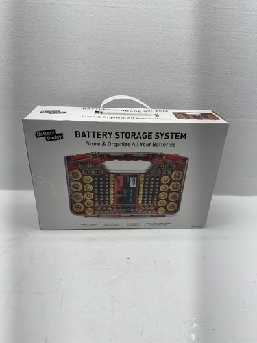 180 Battery Daddy Storage System Caddy Organizer with Case and Tester ...