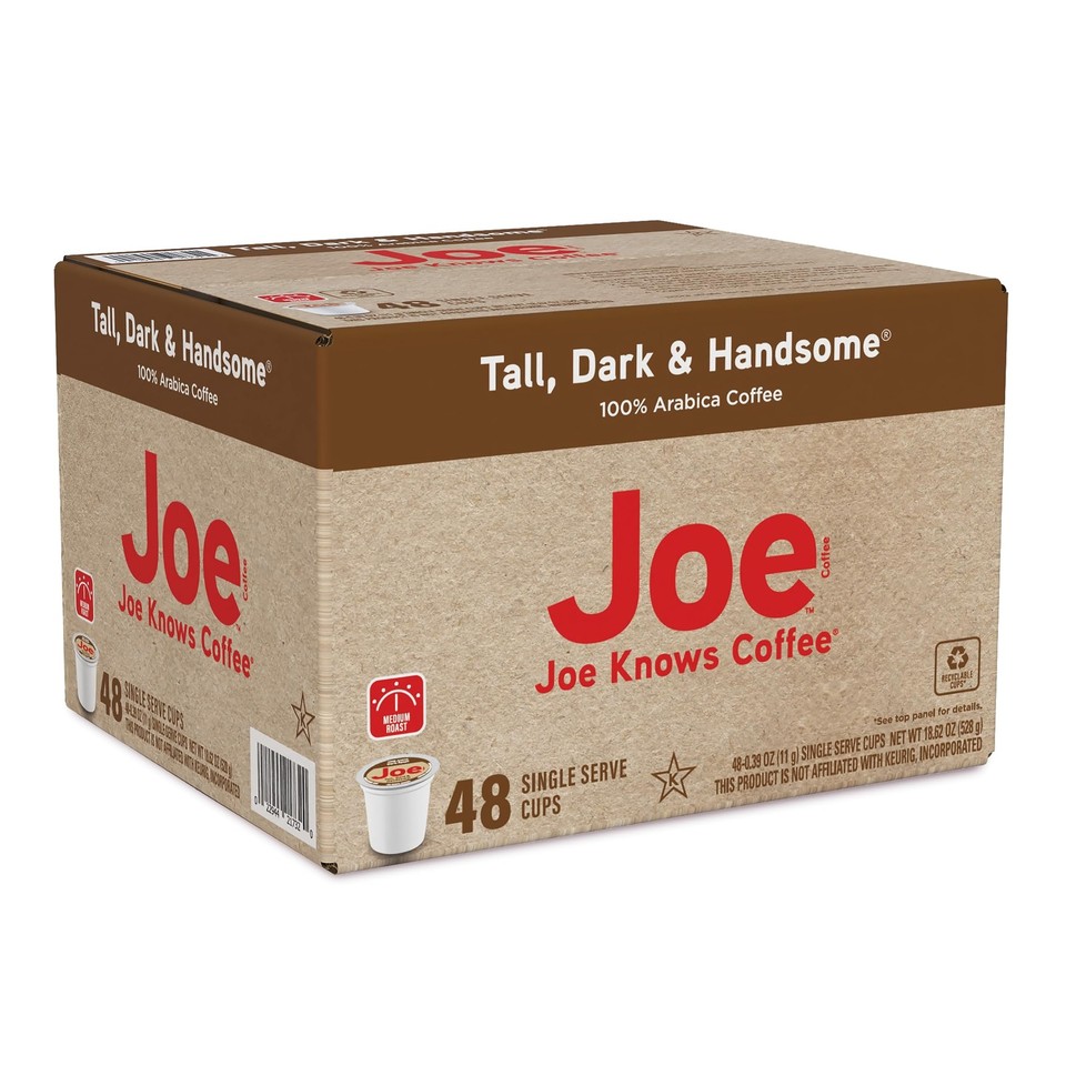Joe Knows Coffee Single Serve Cups Pods and Capsules, Tall Dark and ...