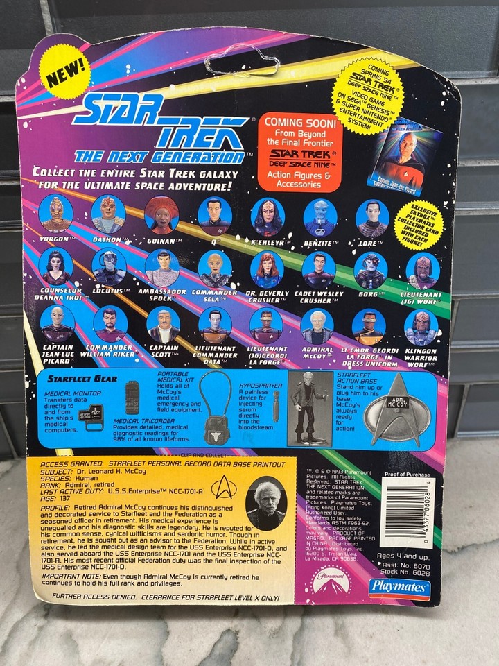 Star Trek The Next Generation Space The Final Frontier Admiral Leonard ...