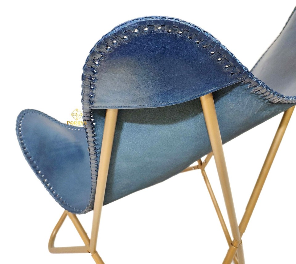 Relaxing Chair - Blue Butterfly Chair For Home & Café–Living Room Chair ...